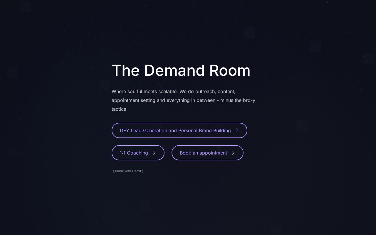 The Demand Room